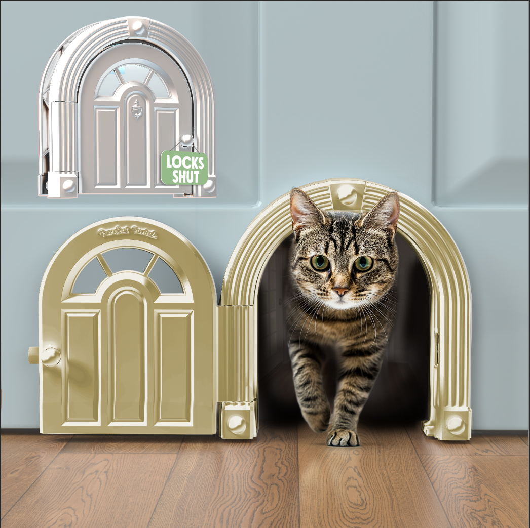 Cat Doors For Interior Doors XL Lockable Cat Door For Interior Doors ...
